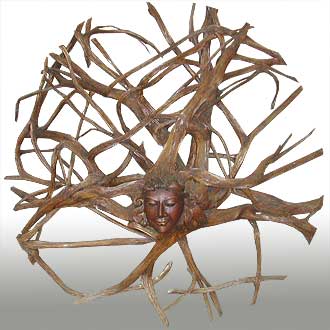 TREE ROOT WOOD CARVINGS [EXPORT BALI ]